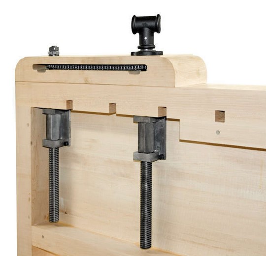 Bench Hardware : Kit, Lie Nielsen Twin Screw Chain Drive Vice, 305mm ...