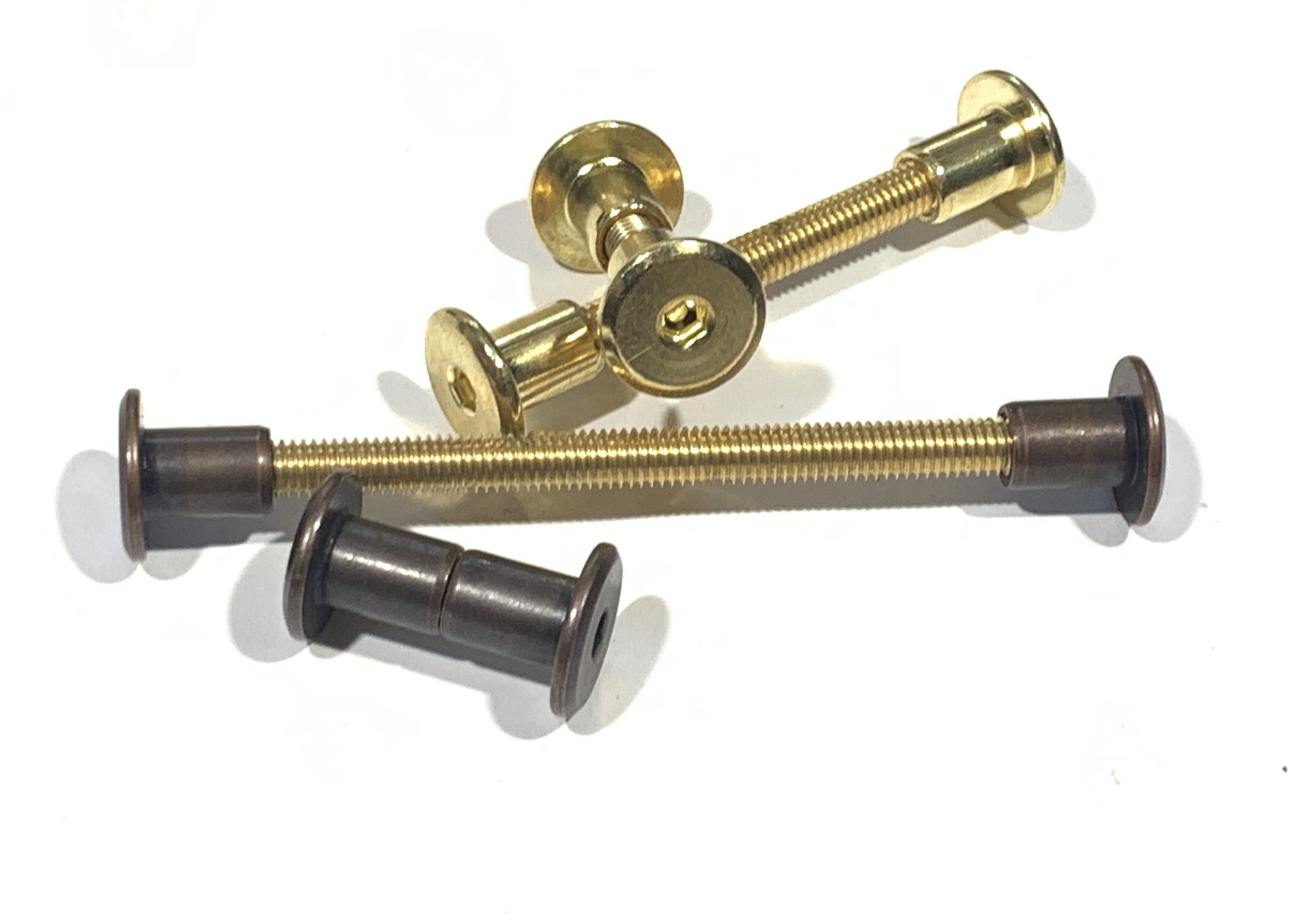 Cabinet Connectors : Connector Set, Plated Steel 6mm Hex Key Nuts and ...