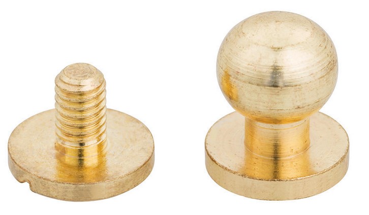 Button Studs : Stud, Button, Head Screw Rivet, 5 variants