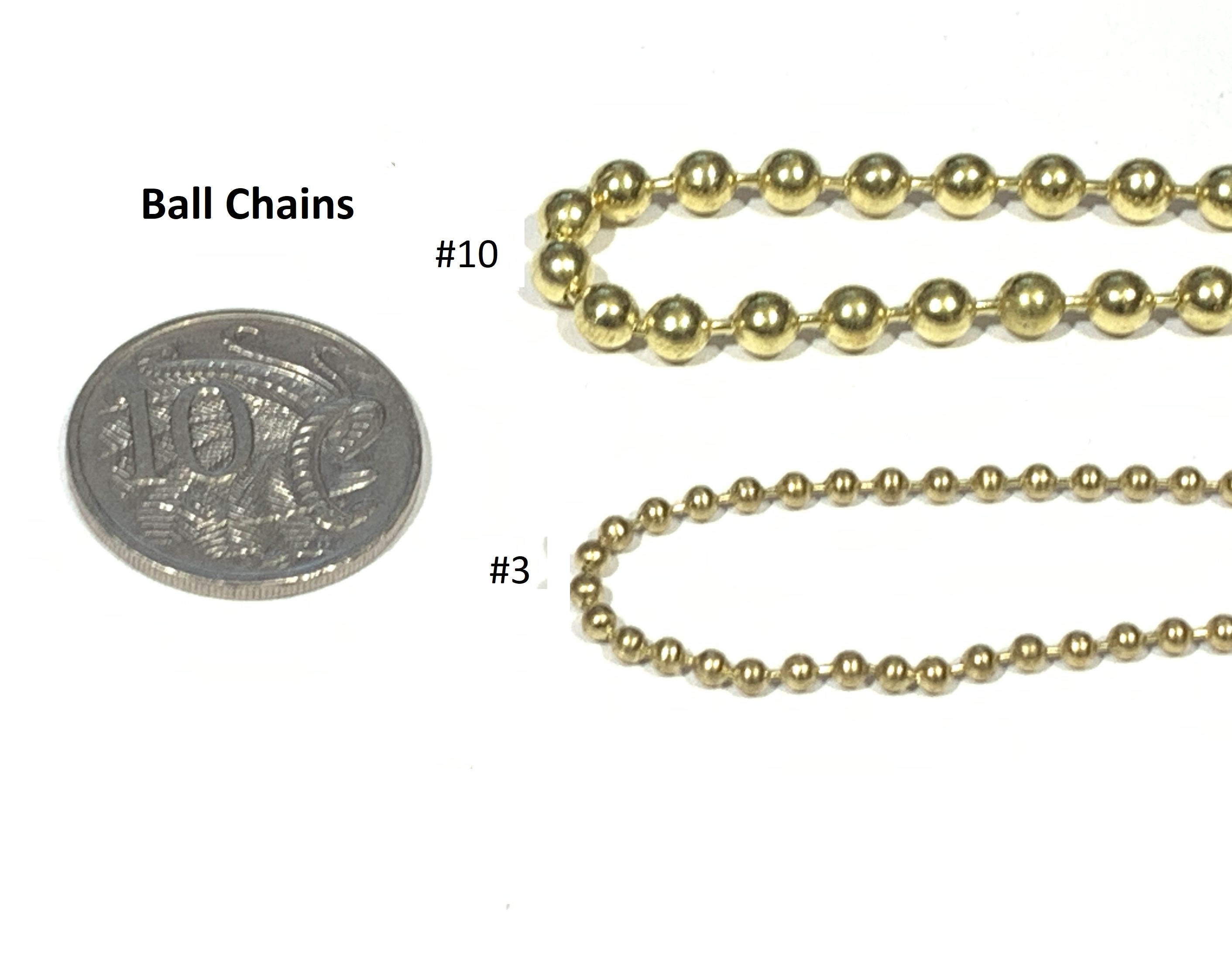 Ball Chain : Chain, Ball or Ball & Bar, 5 metrea