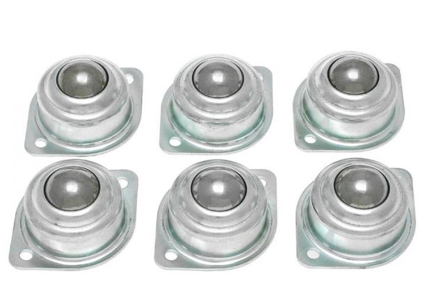 Roller Balls : Balls, Roller, 25mm diameter, 25kg load each, 6 pcs, #820205