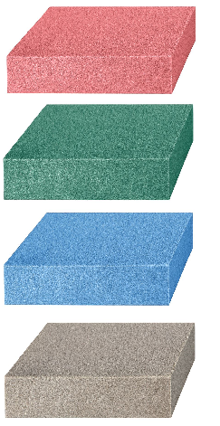 Rust Erasers : Eraser, Rust, Set of 4, Fine, Medium, Coarse, Extra Coarse