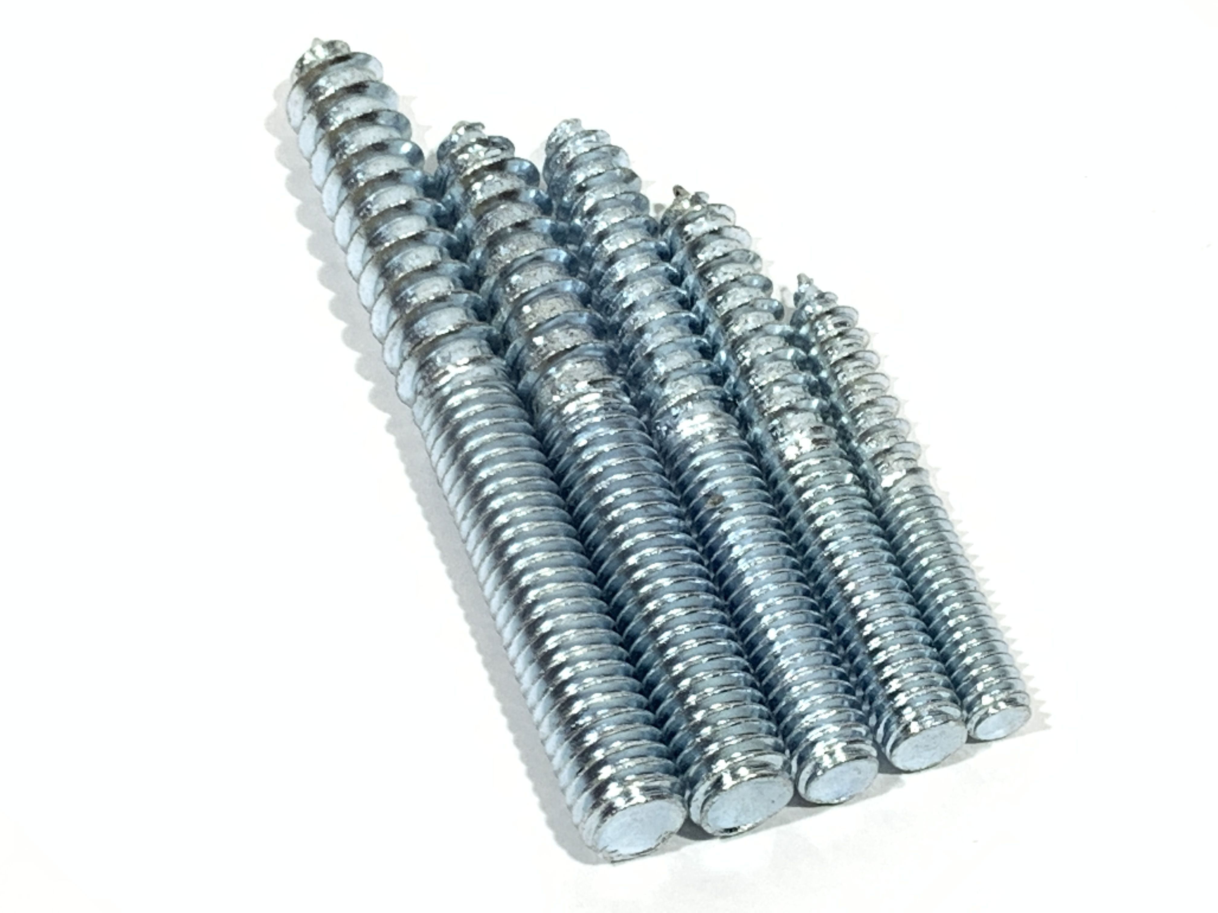 Hanger Bolts : Bolt, Leg, Zinc Plated Steel, Inch Sizes, 12 pcs